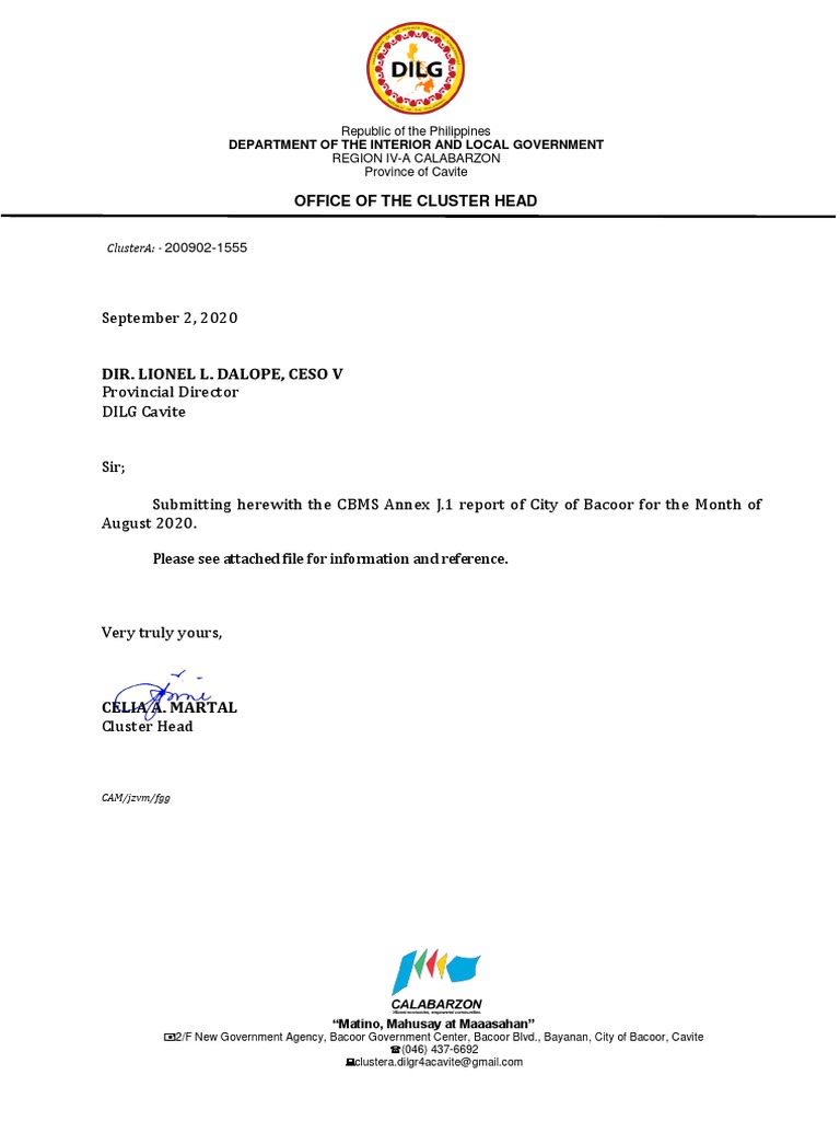 September 2, 2020: Dir. Lionel L. Dalope, Ceso V | PDF