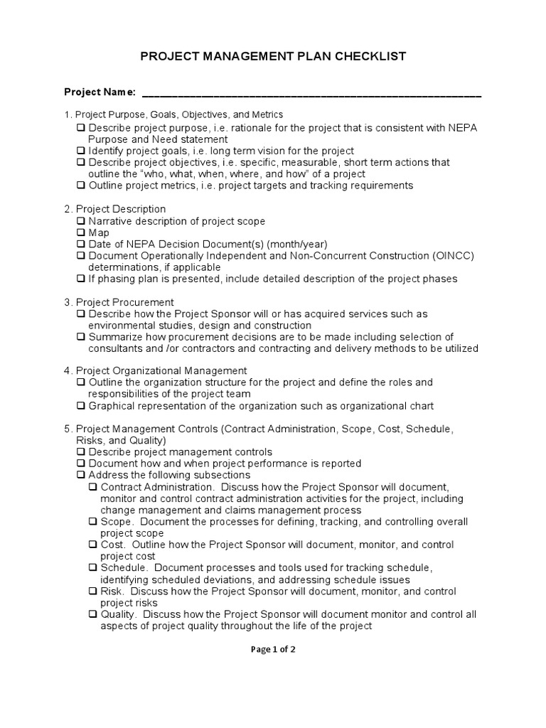 Checklist PDF | PDF | Project Management | Evaluation