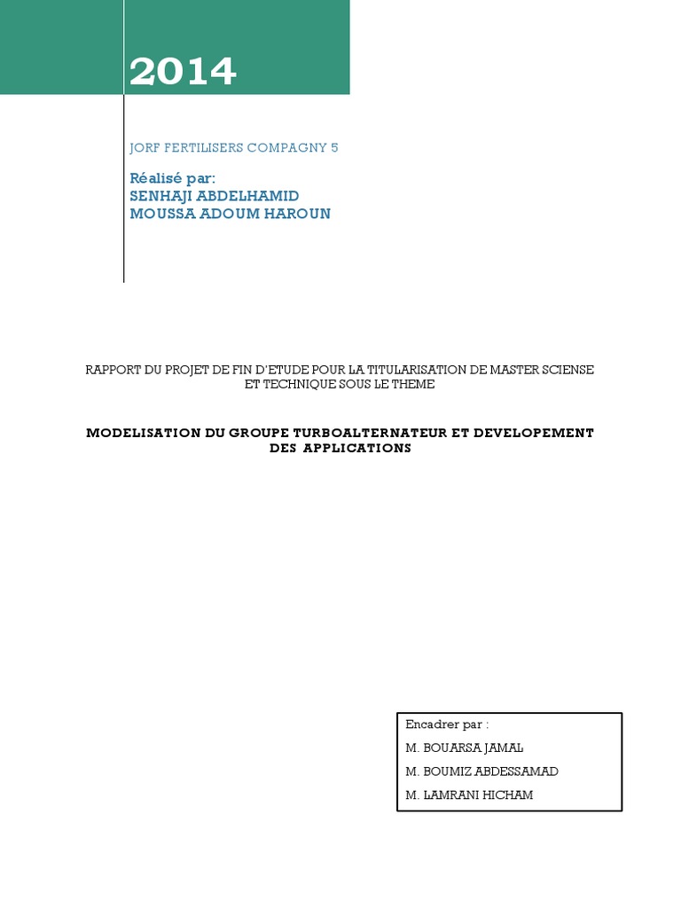 Rapport Pfe 1 JFC 5 2014 | PDF | Dioxyde de soufre | Acide sulfurique