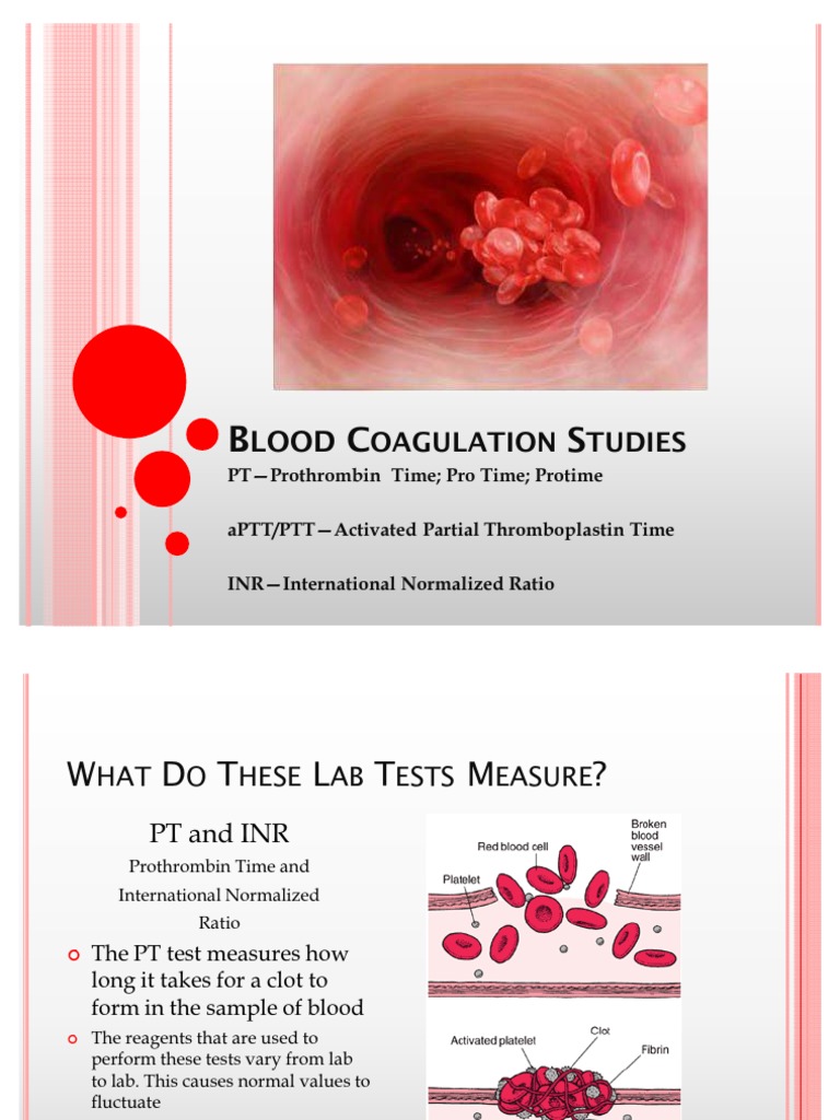 Coagulation Studies Overview | PDF | Body Fluids | Hematology