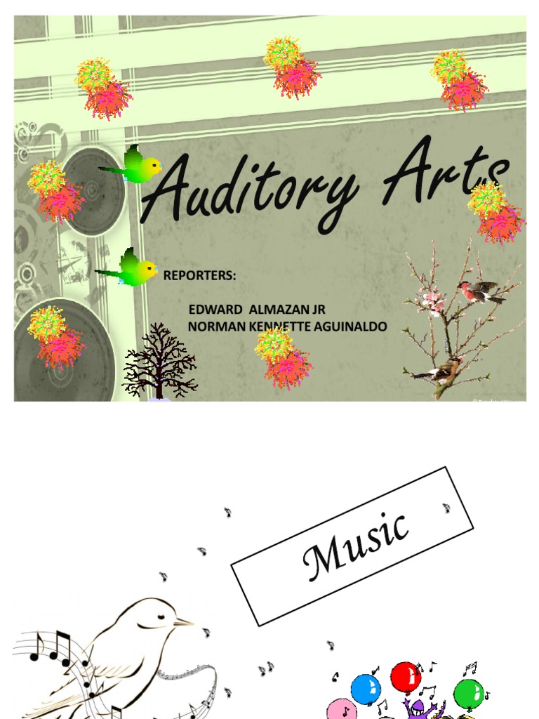 Music as Auditory Art
