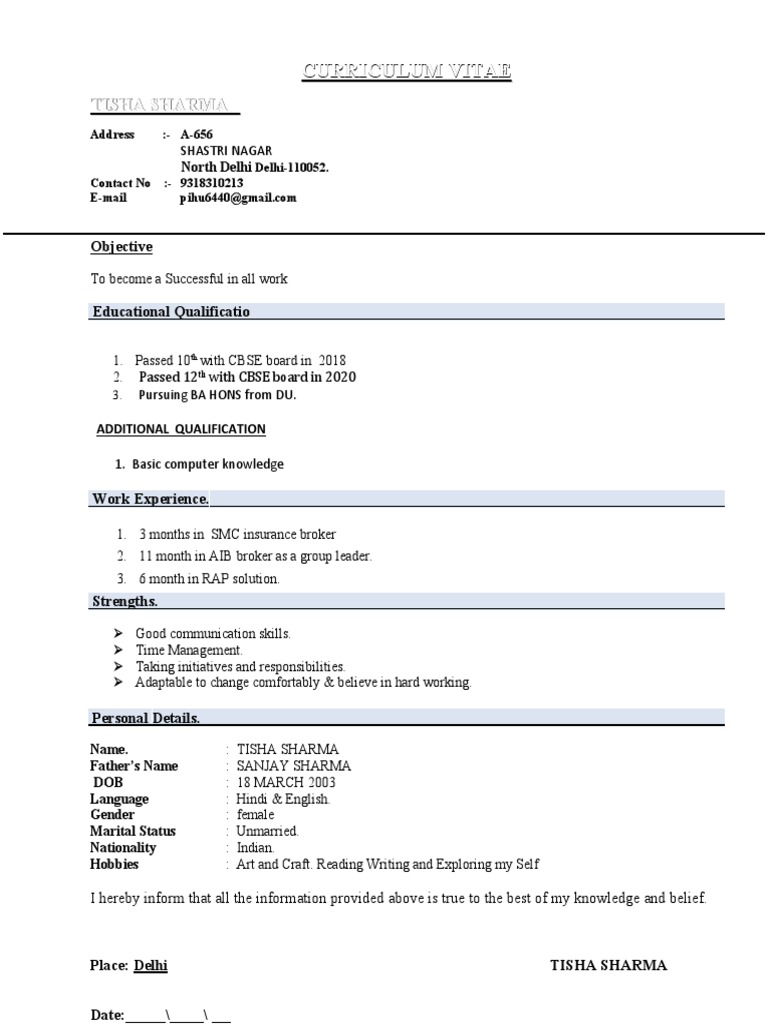 Trisha Sharma-1 - 220822 - 152554 | PDF | Career & Growth