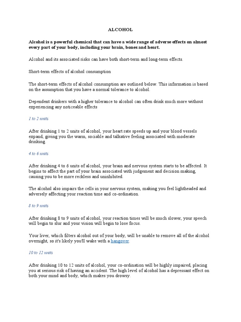 Chap 5 Alcohol | PDF | Alcoholism | Drug Withdrawal