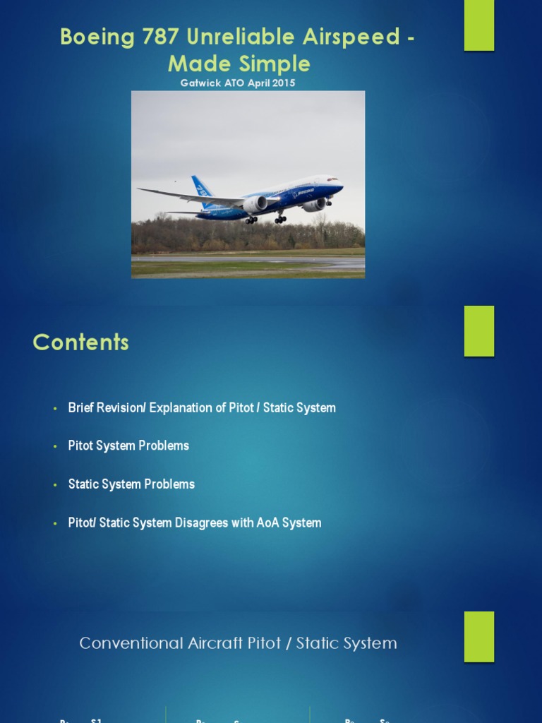 787 Unreliable Airspeed | Download Free PDF | Airspeed | Aerospace