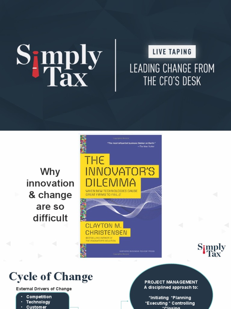 Leading Change From The CFO's Desk - 02.27.20 (FINAL) | PDF | Innovation | Lean Startup