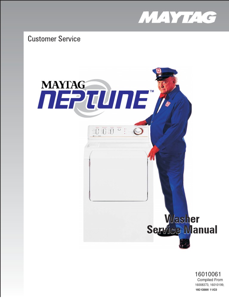 Maytag Neptune MAH3000AWW Service Manual | PDF | Washing Machine | Relay