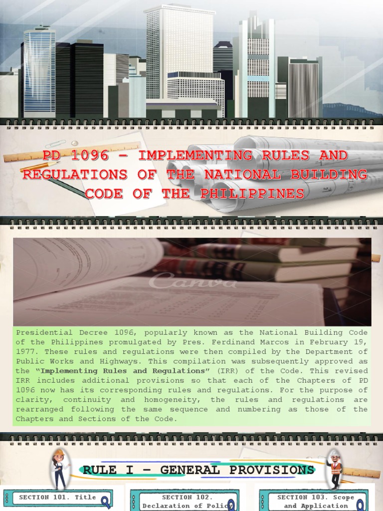 PD 1096 - National Building Code and Its Implementing Rules and ... PD 1096 - National Building Code and Its Implementing Rules and ...