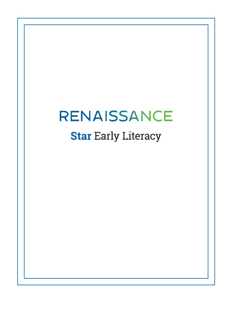 Renaissance Star Early Literacy Sample Test Item | PDF | Cognitive ...