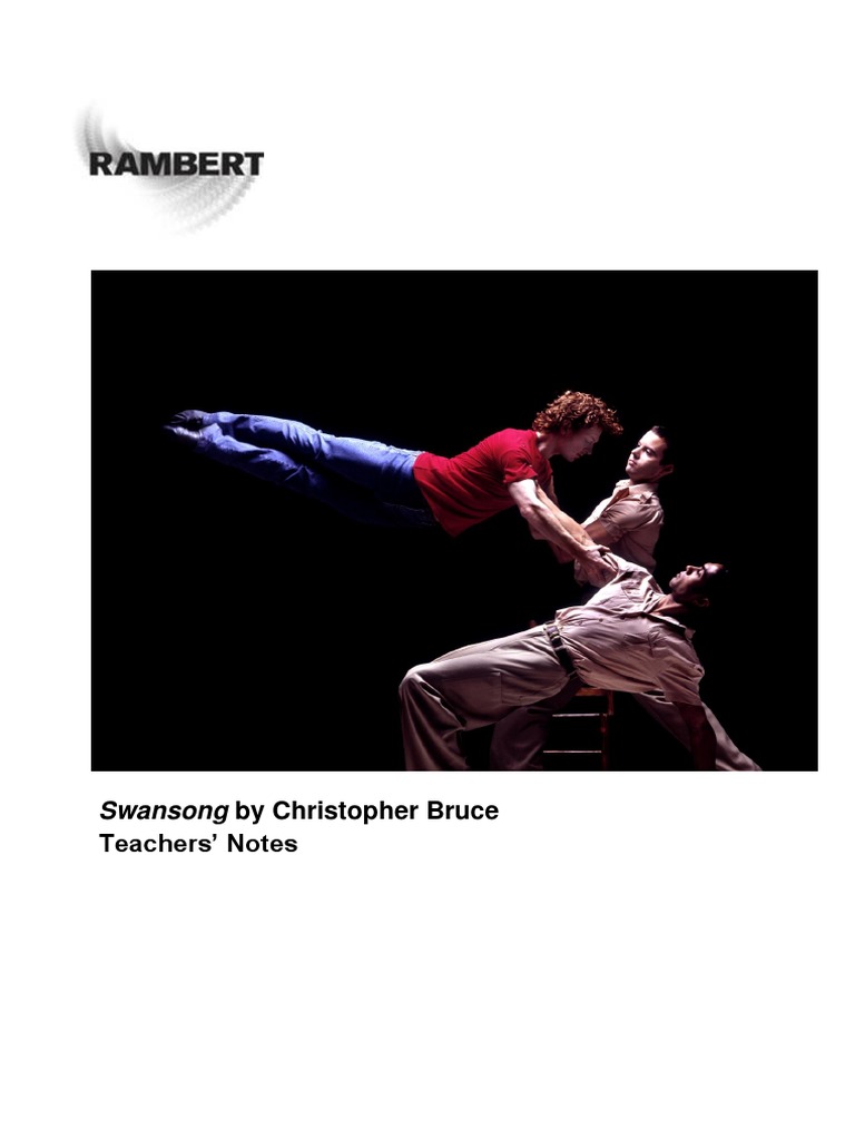 Swansong by Christopher Bruce: Teachers' Notes | PDF | Dances | Jazz