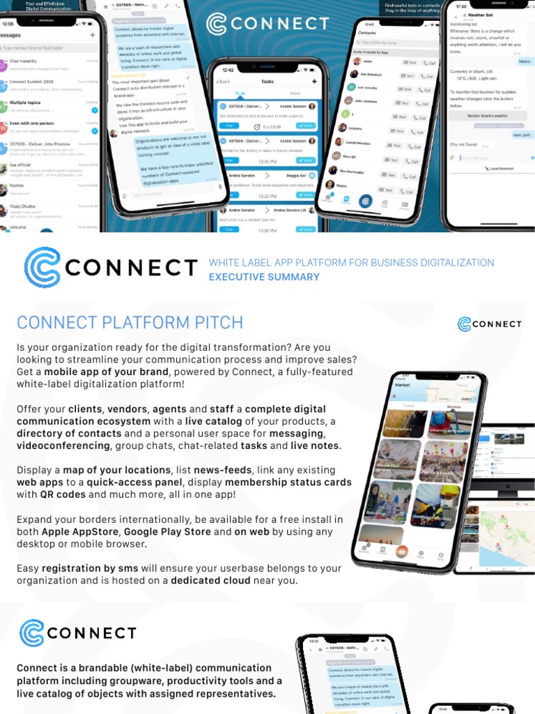 Connect Platform - Executive Summary | PDF | Web Application | Android ...