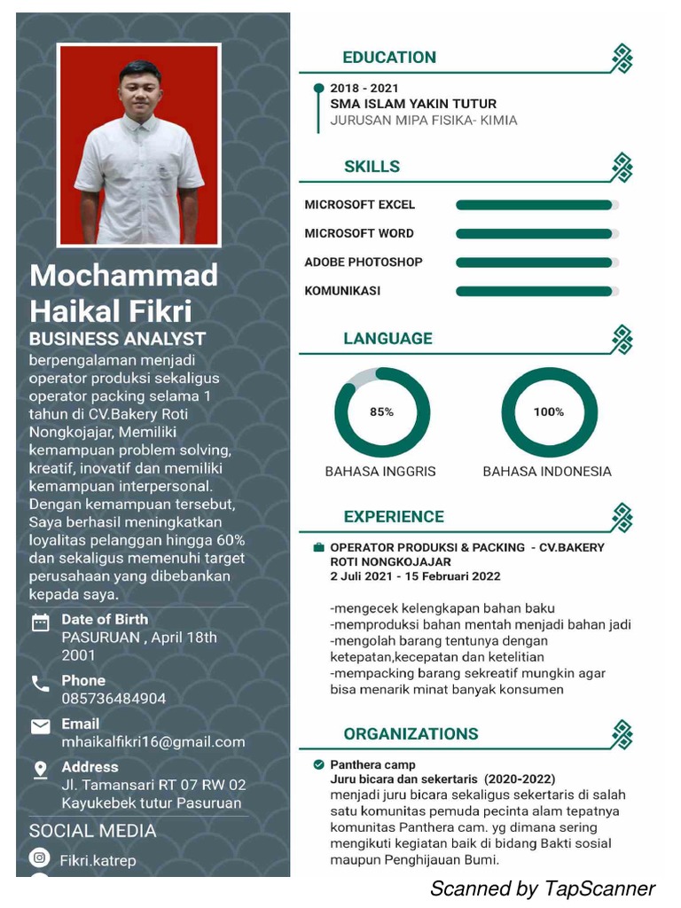 CV OPERATOR PRODUKSI (1) - Compressed | PDF