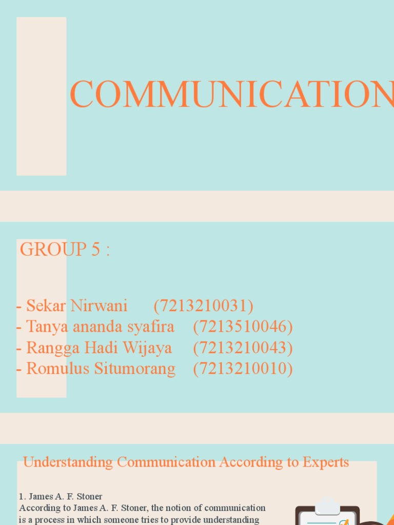 Communication | PDF | Communication | Information