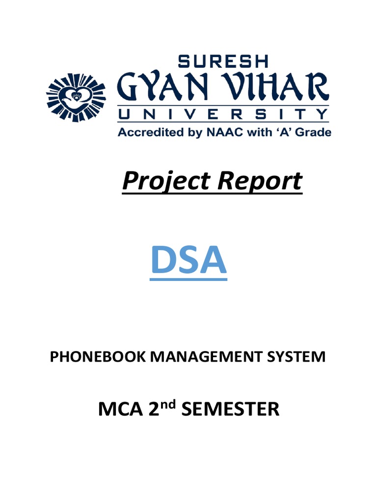 DSA Project Report | PDF | Technology Development | Information Age