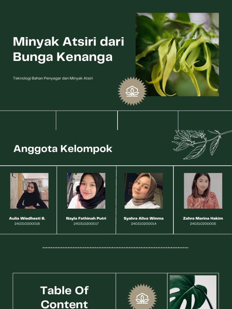 Minyak Atsiri Bunga Kenanga | PDF