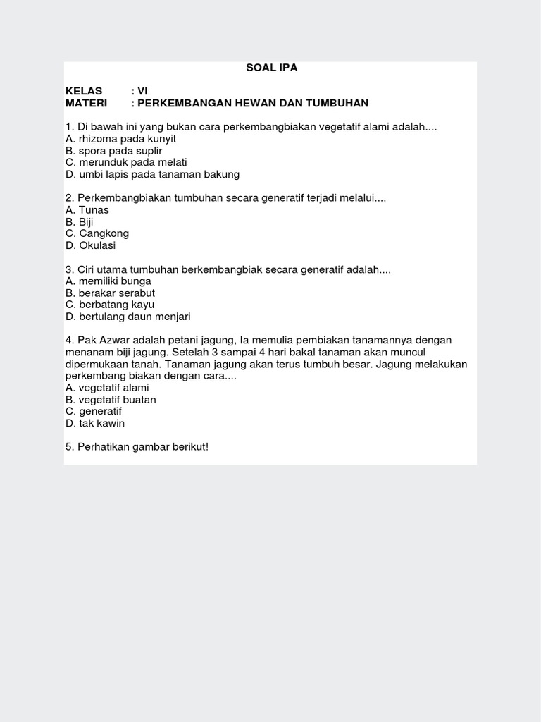 Perkembangbiakan Hewan dan Tumbuhan | PDF