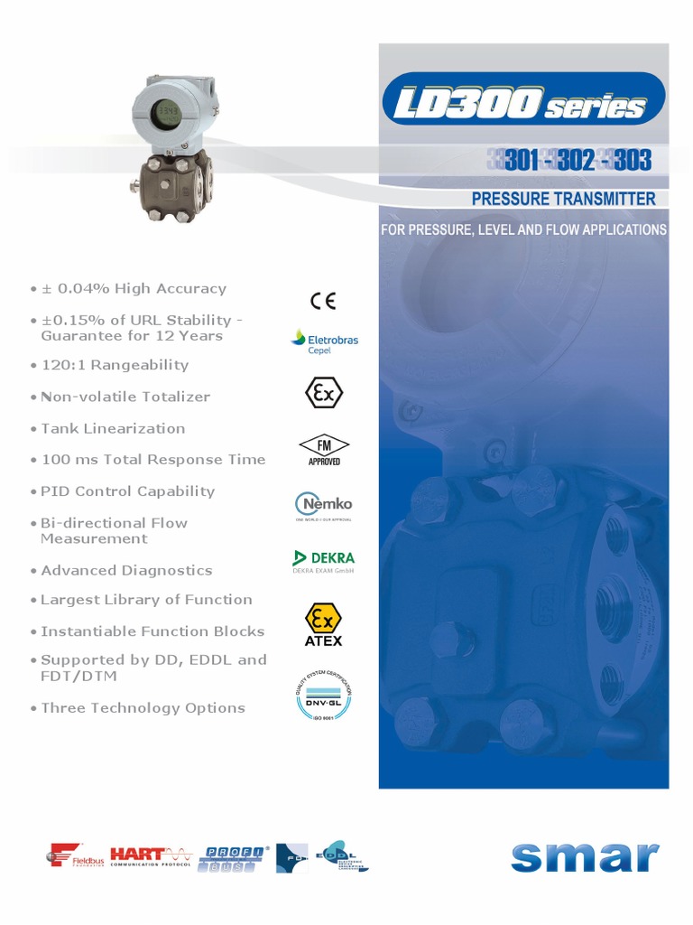 LD 300 Ce | PDF | Pressure Measurement | Pressure