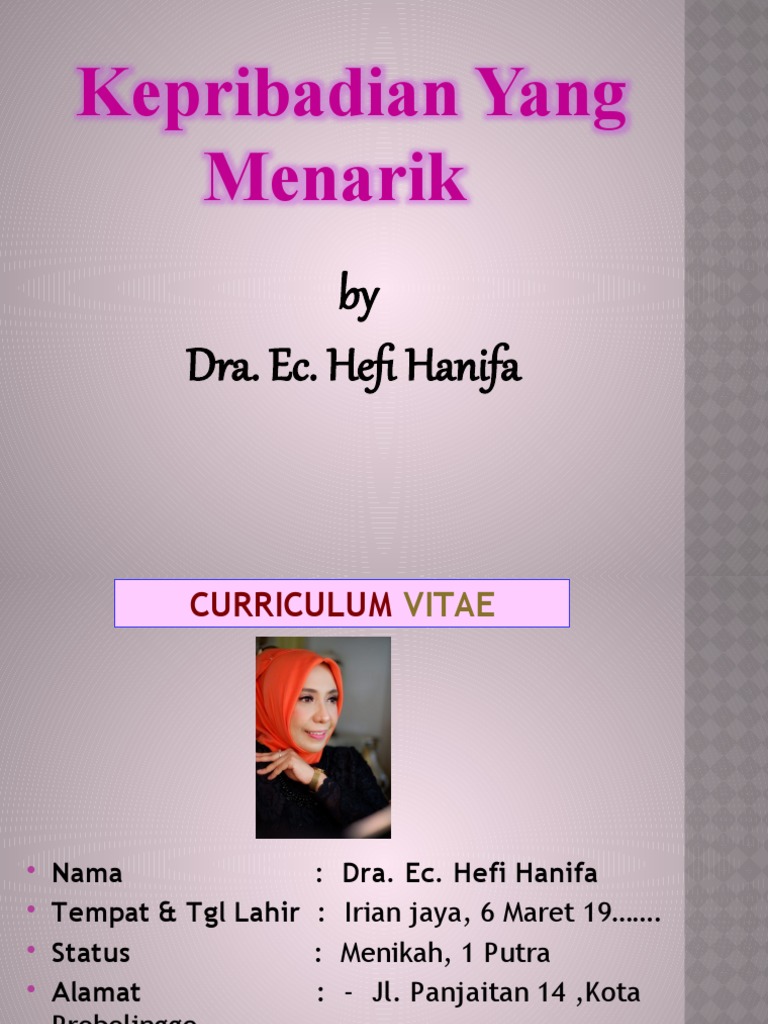 Kepribadian Yang Menarik | PDF