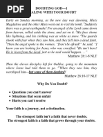 Doubting Thomas: Easter Resurrection Story | PDF | Disciple ...