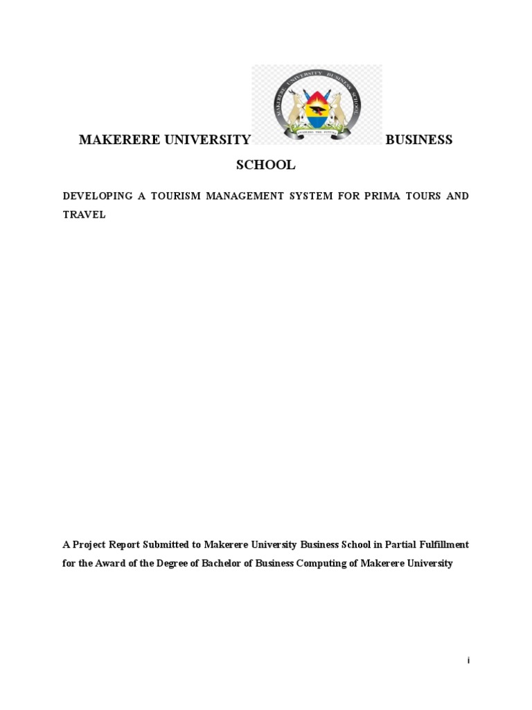 Makerere University Business School: Developing A Tourism Management ...