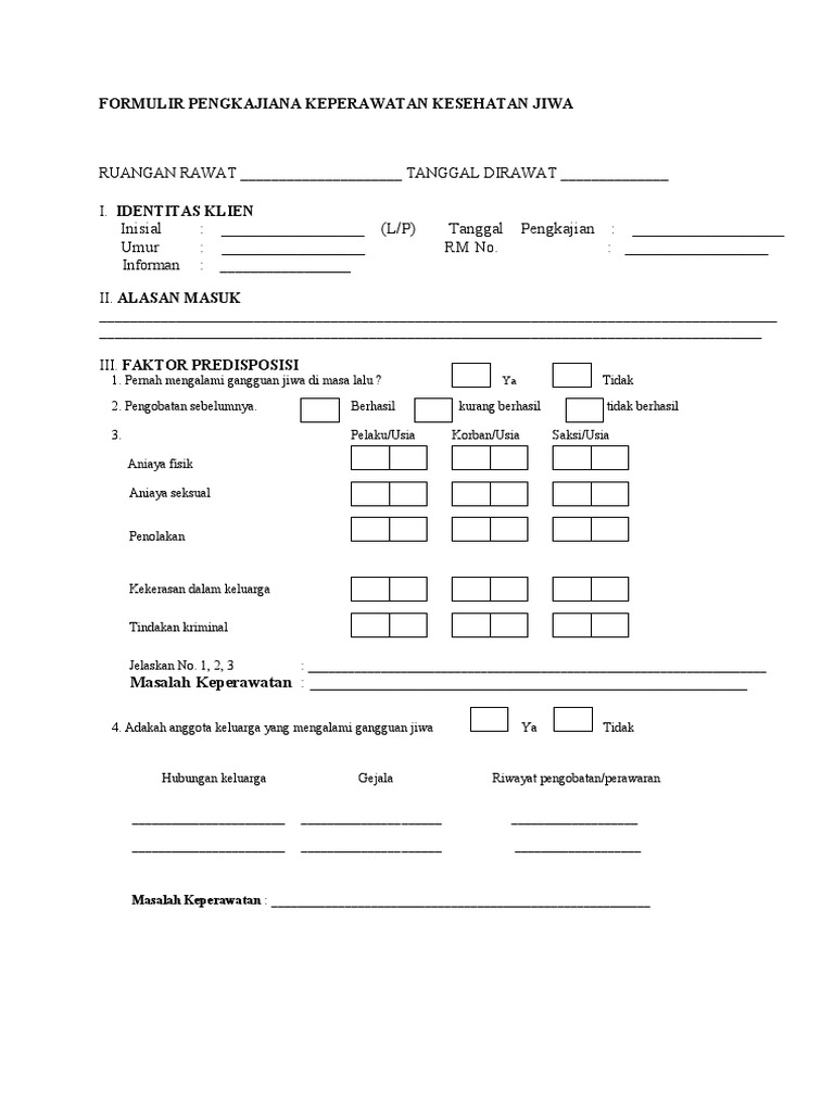 Form Askep | PDF