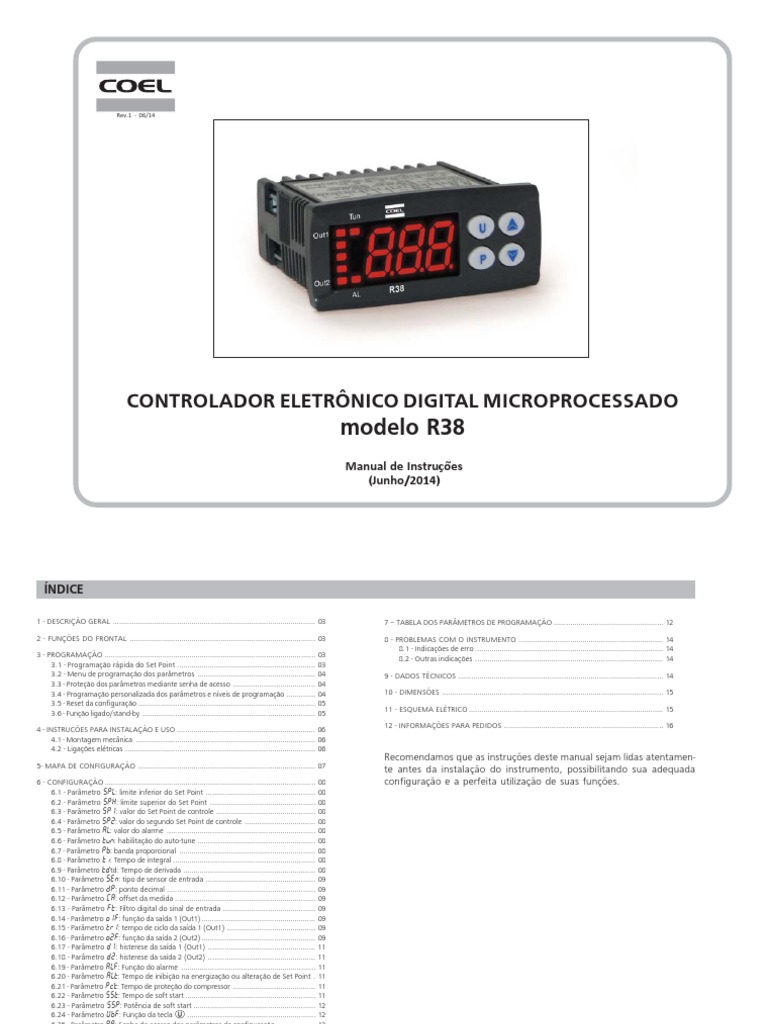 Controlador R38 | PDF | Relé | Tempo