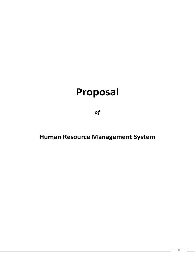 Hrms Proposal 4 Pdf Human Resource Management Microsoft Sql Server