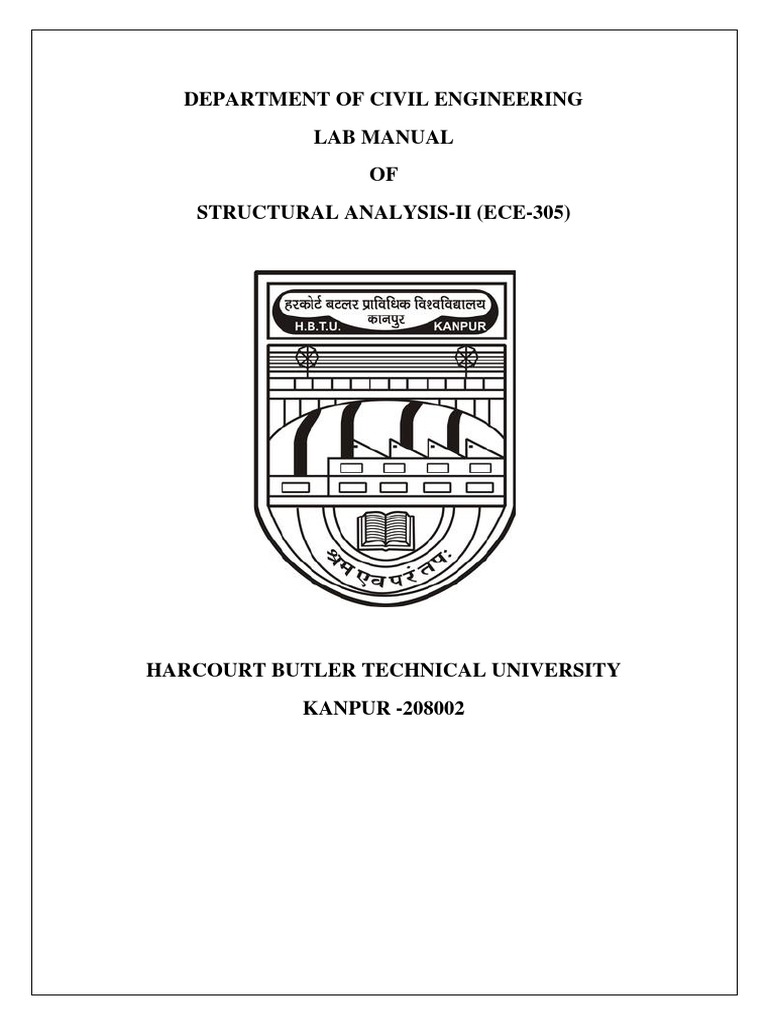 Structural Analysis Lab Manual | PDF | Beam (Structure) | Bending