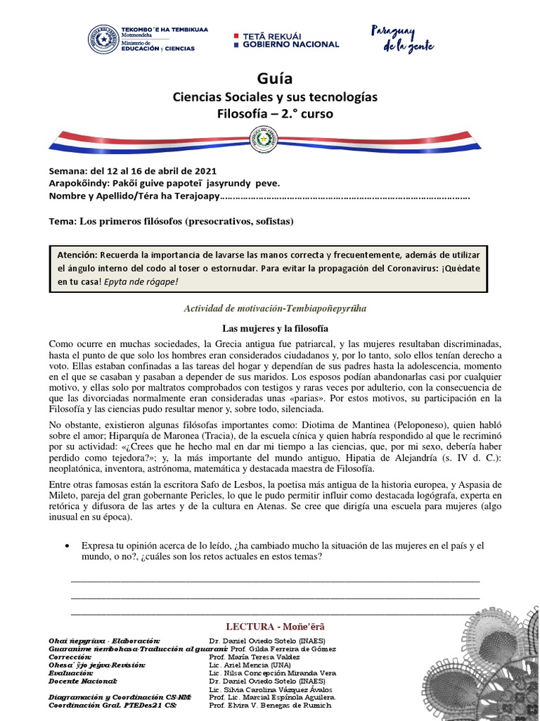 2-Los Primeros Filósofos (Presocrativos, Sofistas) | PDF | Relativismo ...