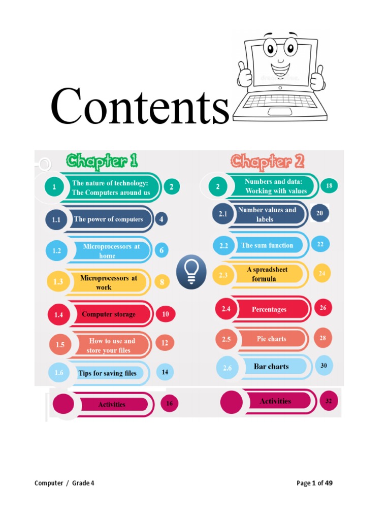 Grade 4 Computer Book 12 Feb | PDF | Games & Activities | Computers