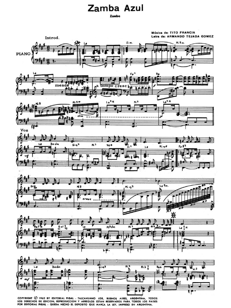 Zamba Azul | PDF