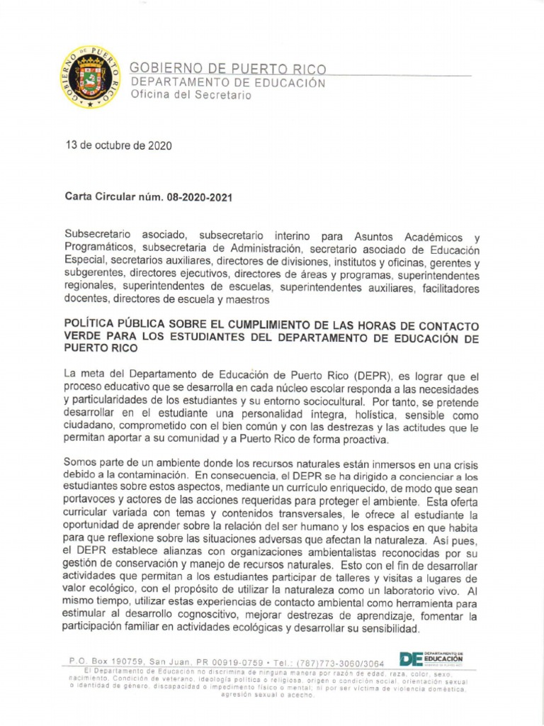 Contacto Verde | PDF