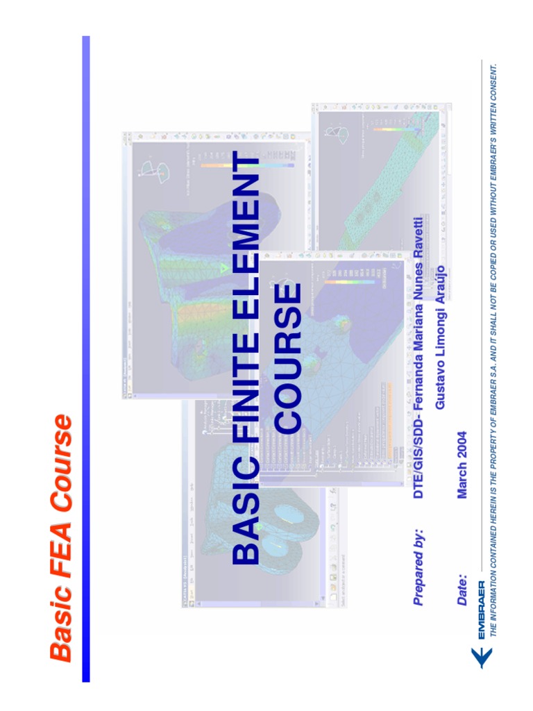 Fea Basic Course | PDF | Finite Element Method | Mathematics