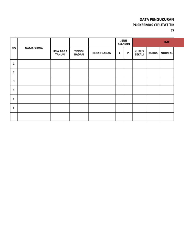 Form Pemeriksaan Kebugaran | PDF