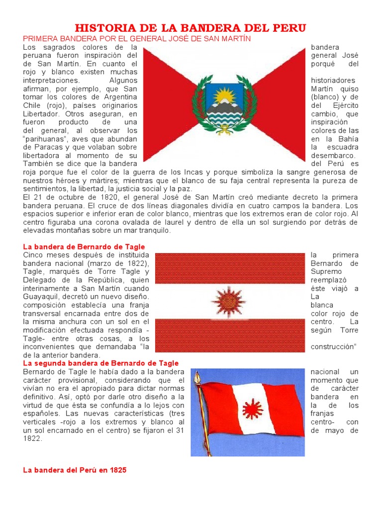 Descubre Cómo Se Creó La Primera Bandera Del Perú – CGCG