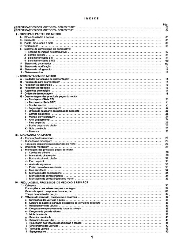 Manual Técnico Yanmar - Manual Técnico BTD - MT-BTD | PDF