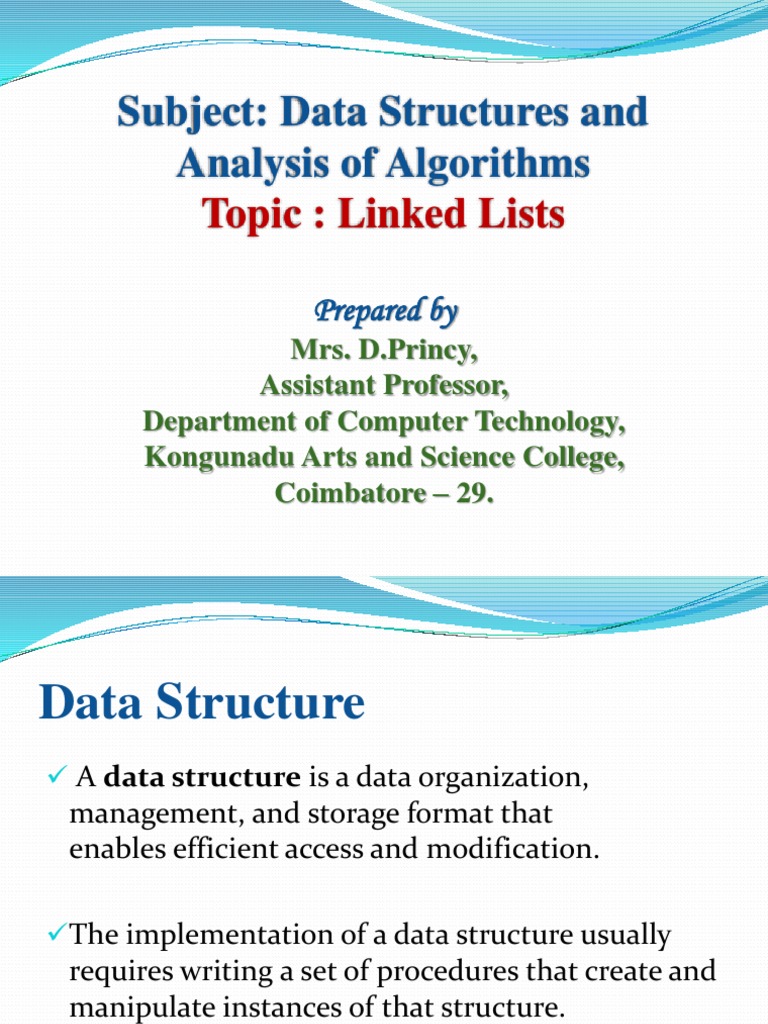 Linked List Intro Pdf Data Structure Array Data Structure 4384