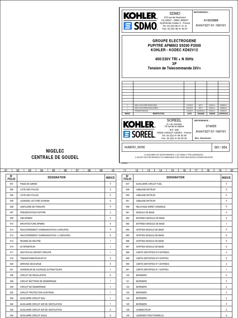 Schéma Électrique SDMO | PDF | Conception | Biens manufacturés