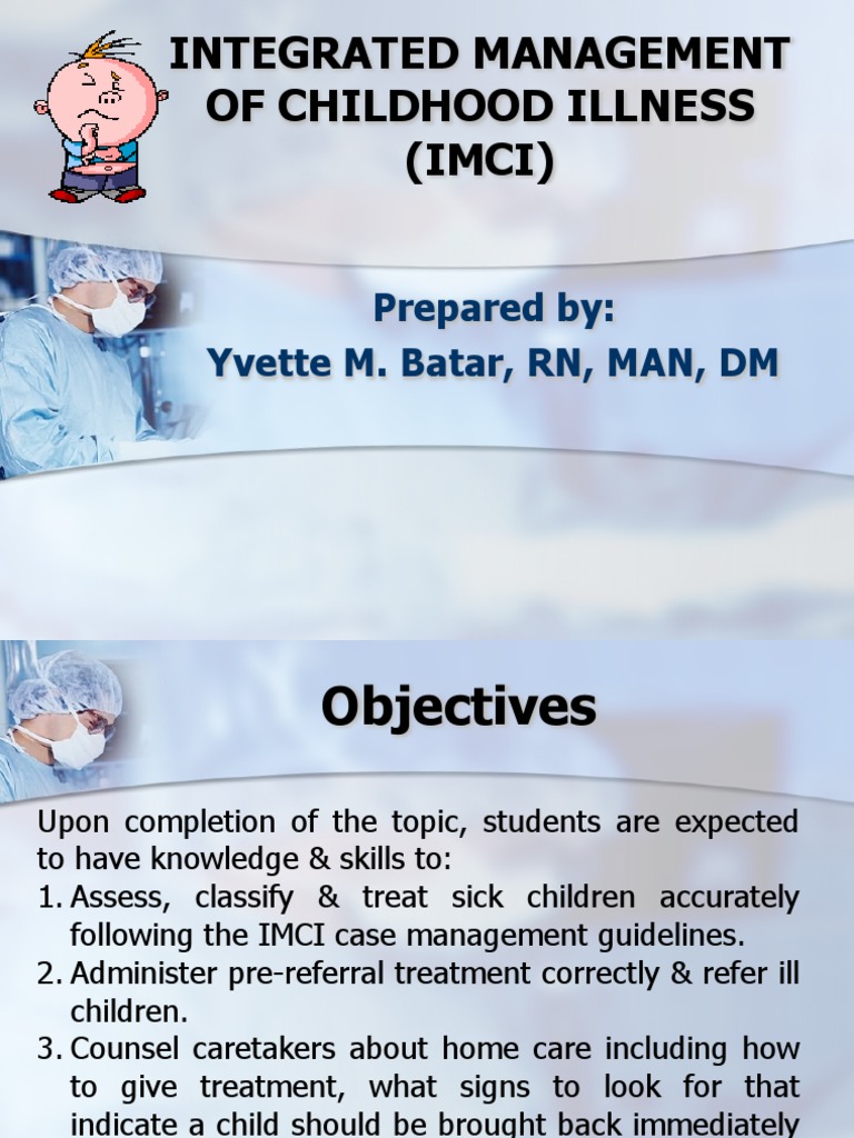 1 IMCI Introduction | PDF | World Health Organization | Diseases And ...