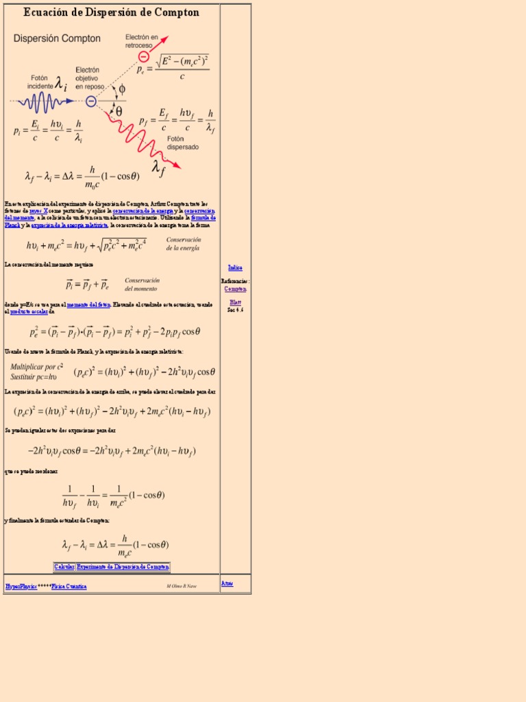 Compton Scattering Formula | PDF