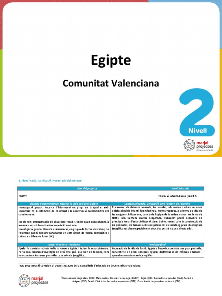 130833-9-4-Prog Projecte Ei n2 Egipte Val | PDF