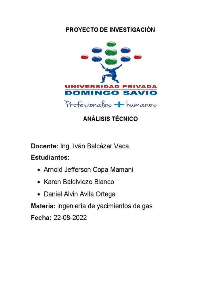 Proyecto Final G2-1ra Parte | PDF | Petróleo | Depósito de petróleo