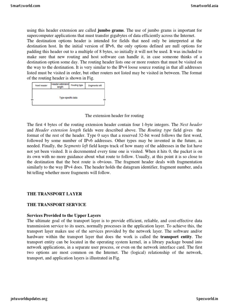 Unit 4-Transport Layer Notes | PDF | Transmission Control Protocol ...