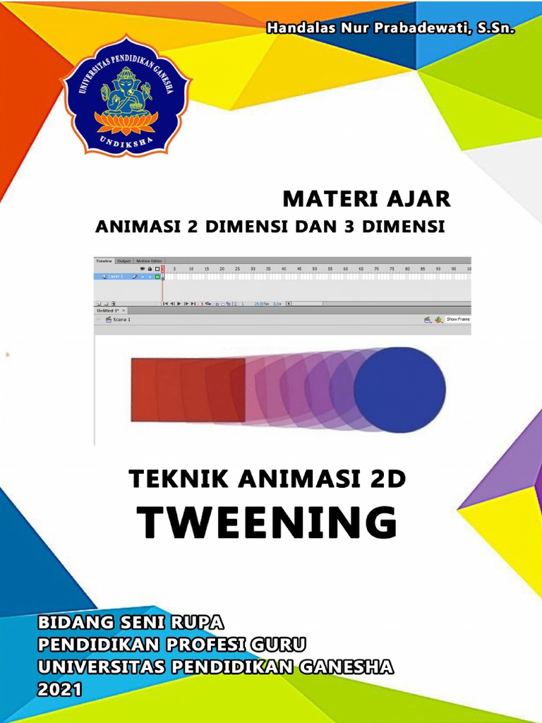 Teknik Tweening Animasi 2D untuk SMK | PDF | Seni