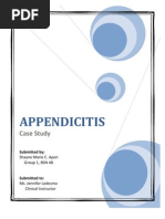 Nursing Case Study: Pediatric Appendicitis | PDF | Diseases And Disorders | Medicine