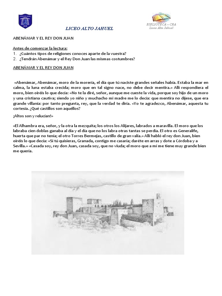 Abenámar y El Rey Don Juan | PDF | Granada