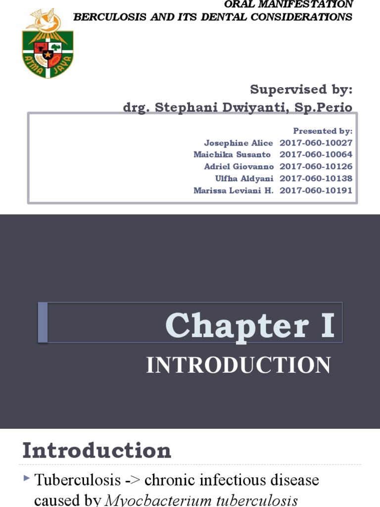 Oral Manifestations in Tuberculosis Final | Download Free PDF | Tuberculosis | Medical Specialties