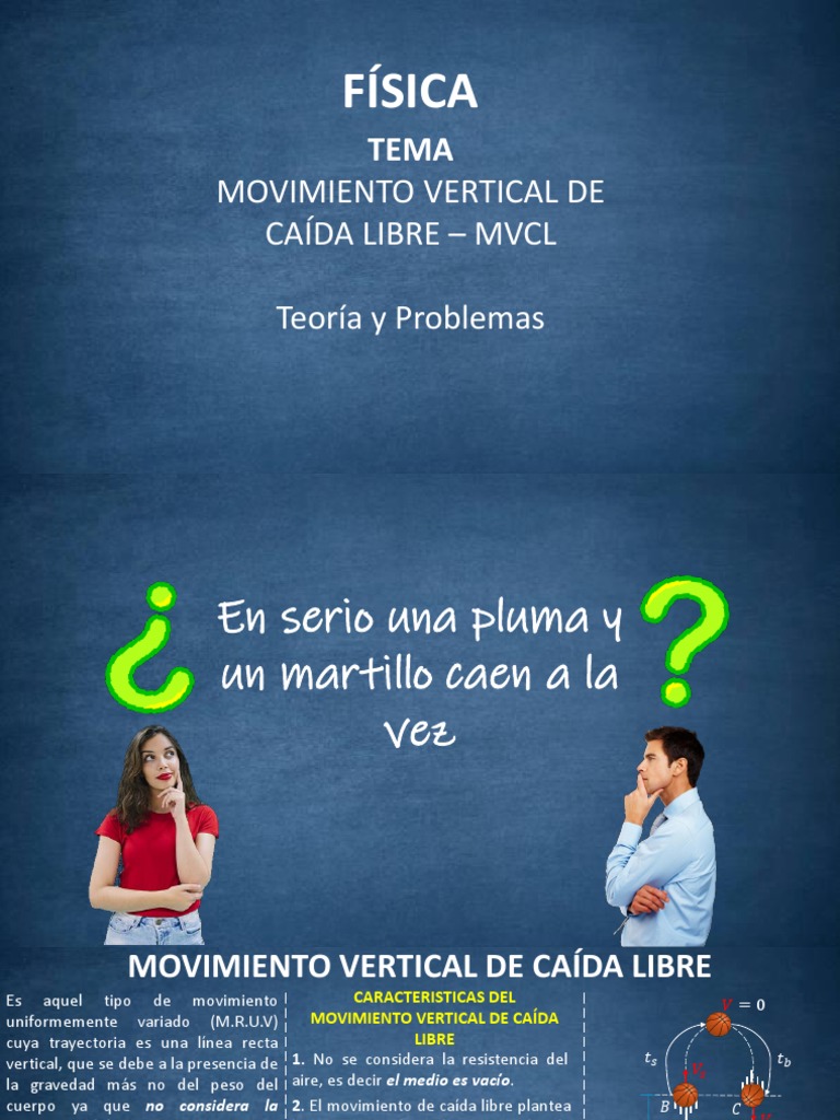 FISICA - Movimiento Vertical Caida Libre MVCL - Teoria y Problemas ...