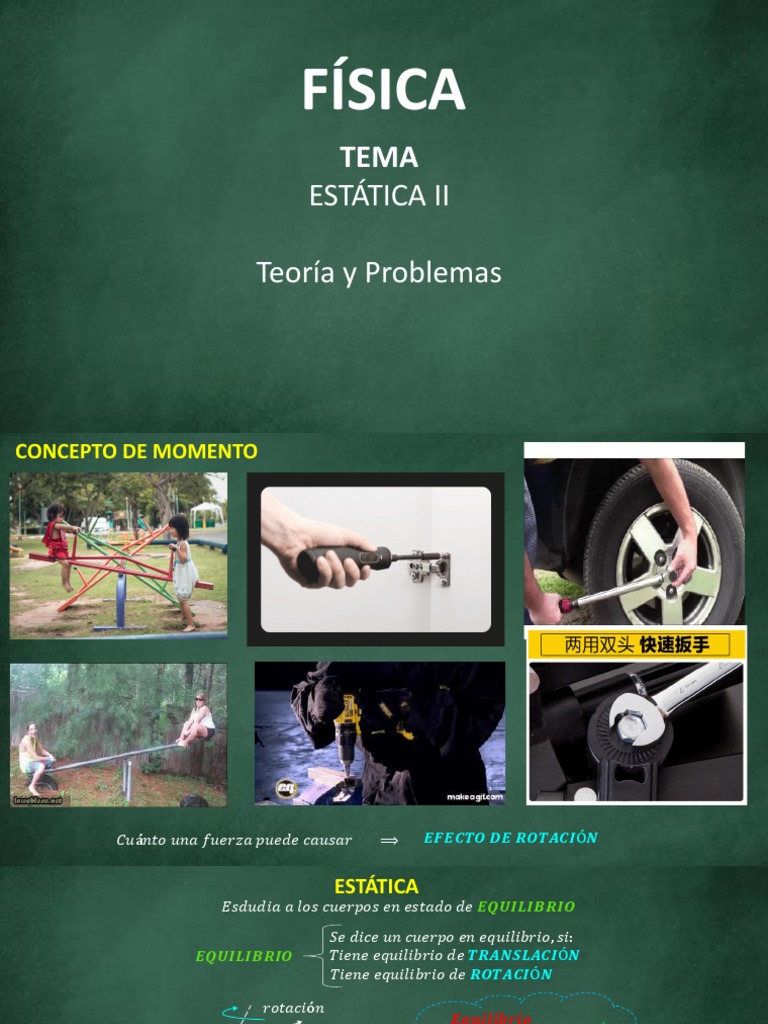 FISICA - ESTATICA II - Teoria y Problemas | PDF | Física | Mecánica