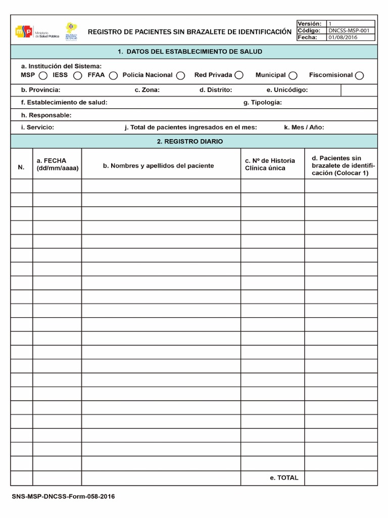 Formularios MSP | PDF