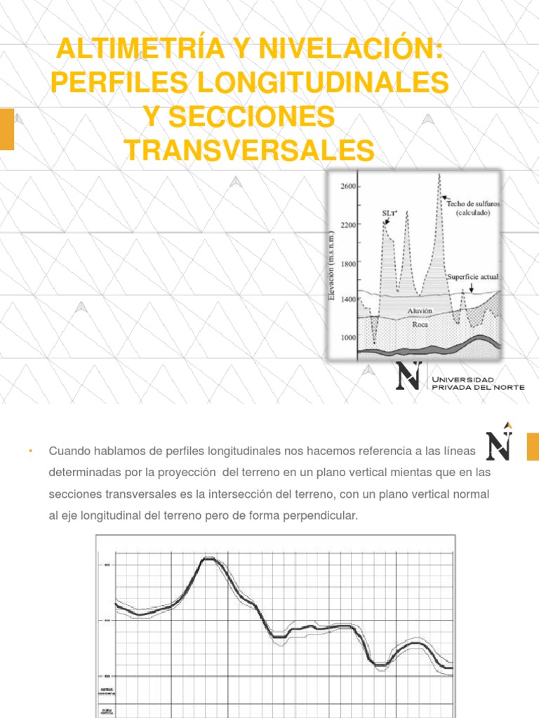 Perfiles Longitudinales y Secciones Transversales | PDF | Geometría
